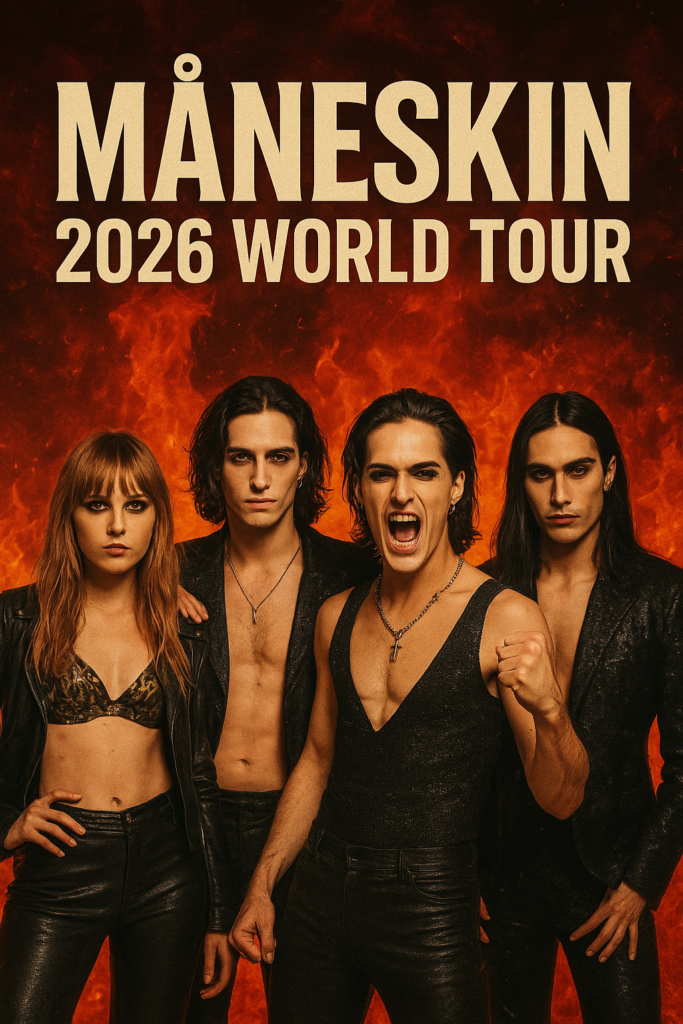 MÅNESKIN BOYS ANNOUNCE EXPLOSIVE 2026 WORLD TOUR