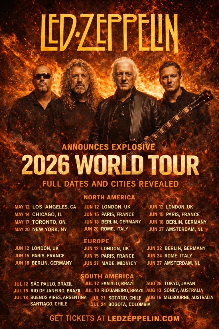 Led Zeppelin Announces Explosive 2026 World Tour — Full Dates and ...
